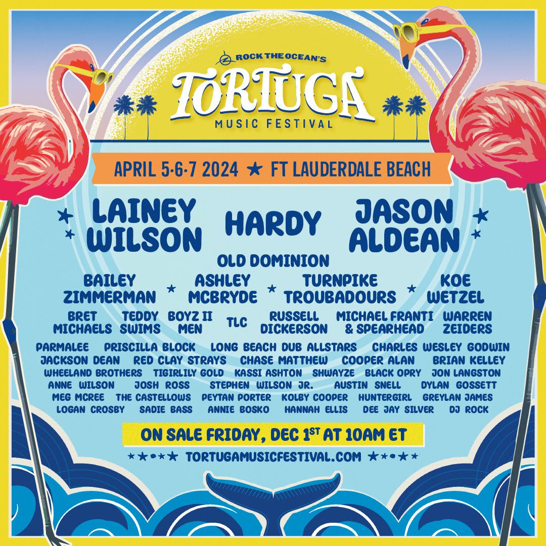 2025 Tortuga Music Festival Participation Lineup Revealed: Get Ready for an Unforgettable ...