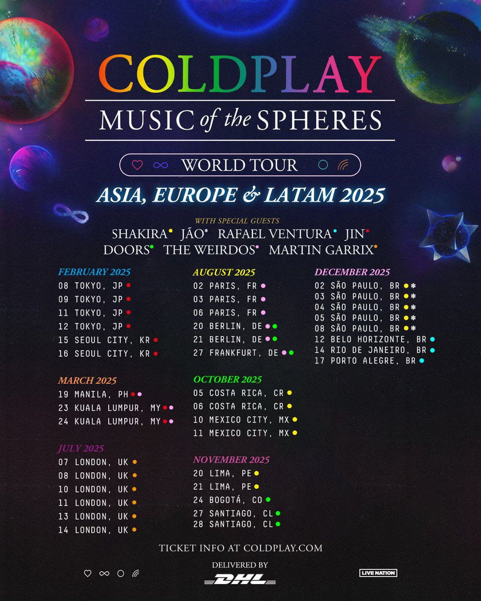 Experience the Magic: Tournée Coldplay 2025 Unveiled!